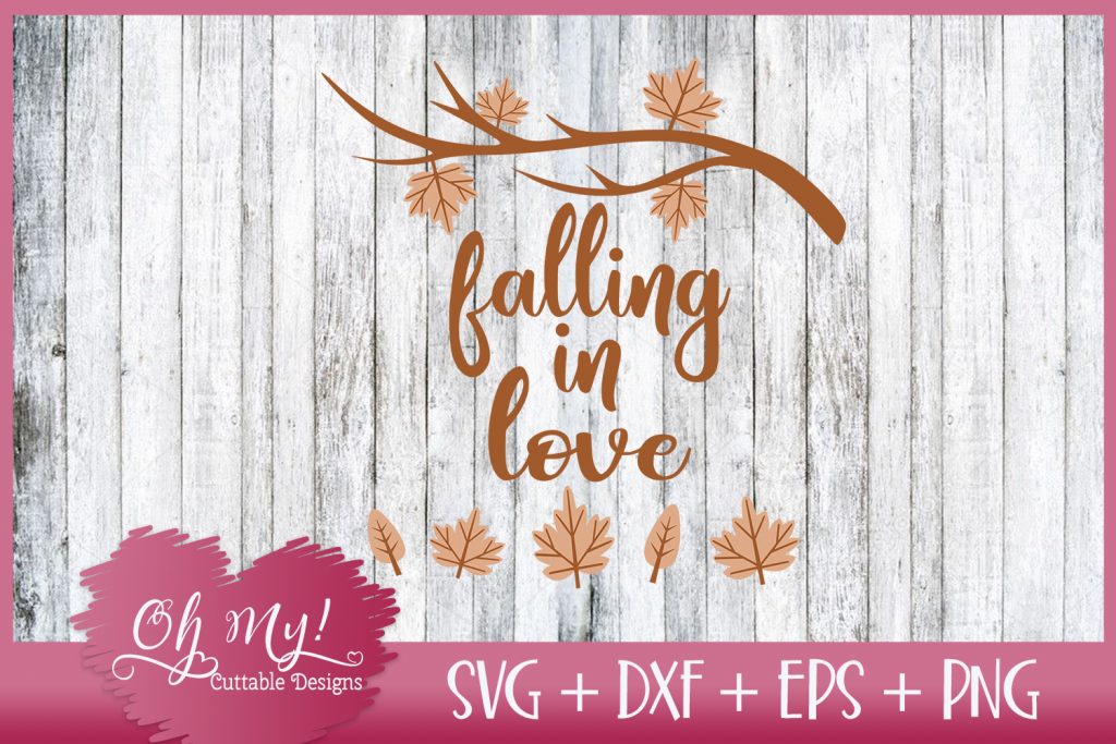 Falling In Love SVG DXF EPS Cutting File
